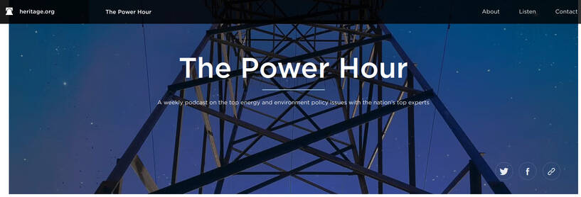 Hear my second time on the Heritage Foundation podcast The Power Hour ...